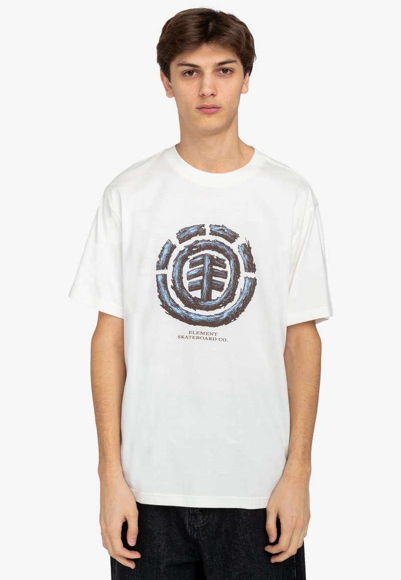 Element WOODEN TREE LOGO - T-Shirt print - wbs/weiß - Zalando.de