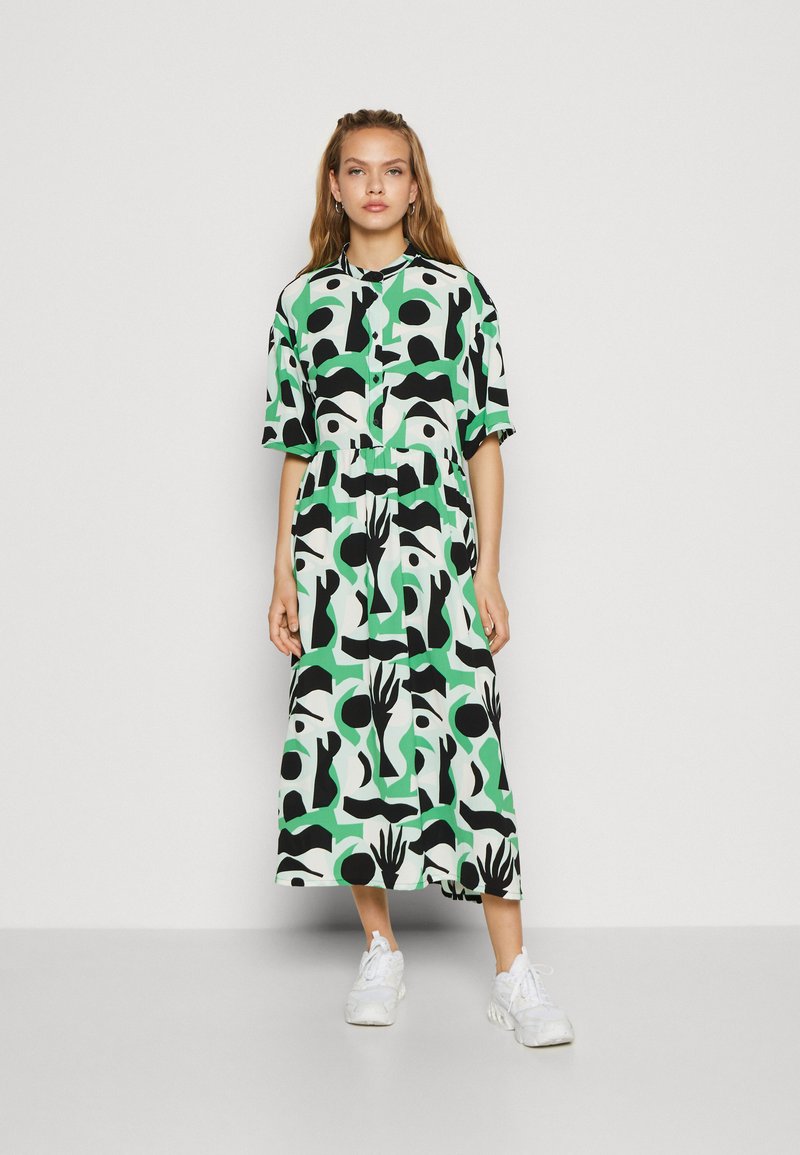 Monki Shirt dress - green lisendna/green - Zalando.co.uk