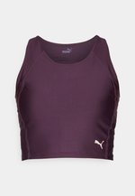 Puma RUN ULTRAFORM CROP TANK W - Topper - midnight plum/lilla - Zalando.no