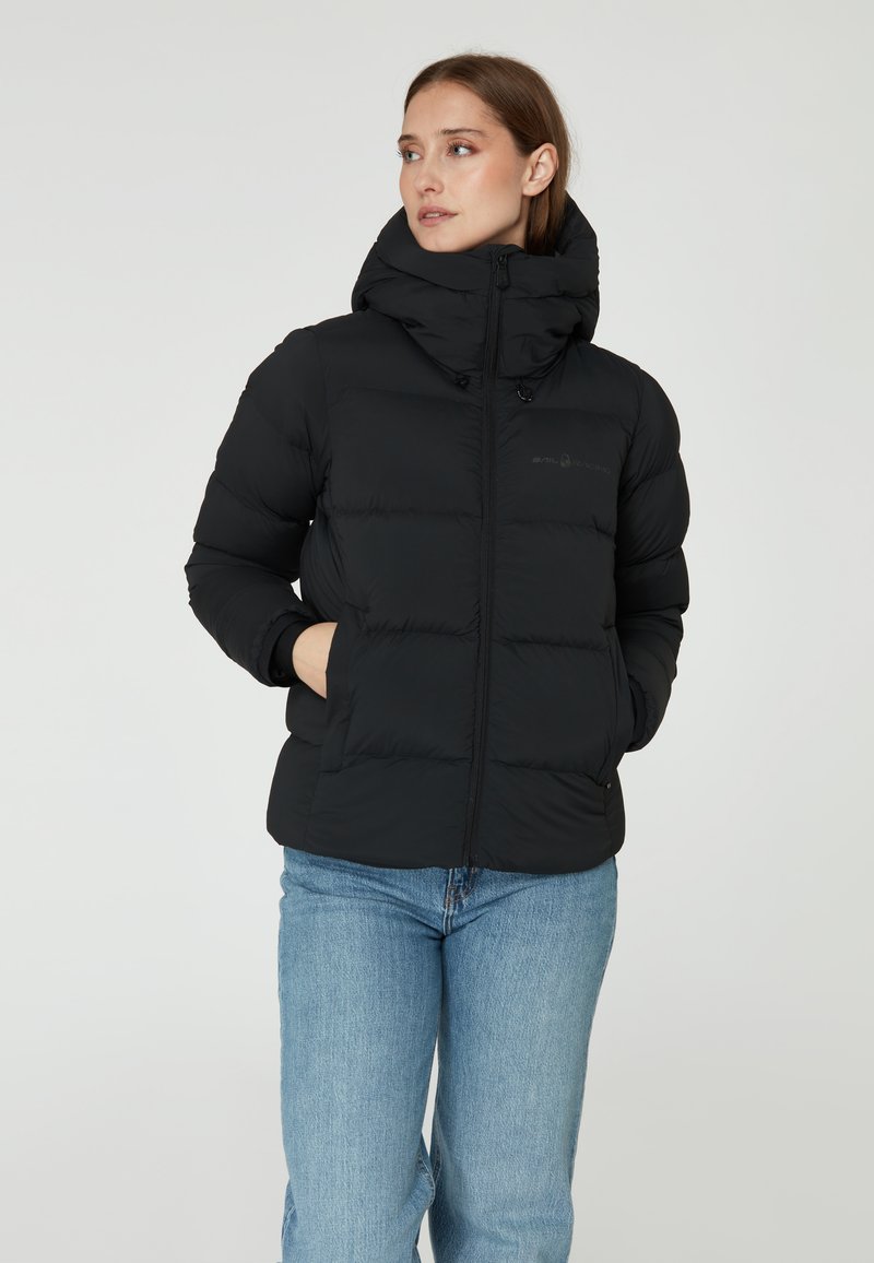 Sail Racing DOWN STRETCH HOOD CLOUD - Dunjacka - carbon/svart - Zalando.se