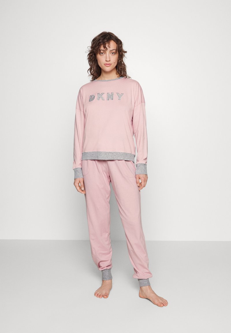 DKNY Loungewear NEW SIGNATURE - Pyjama set - blush/light pink - Zalando