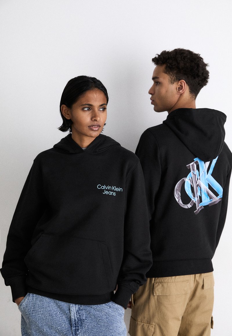 Calvin Klein Jeans 3D META MONOGRAM HOODIE UNISEX - Kapuutsiga pusa ...