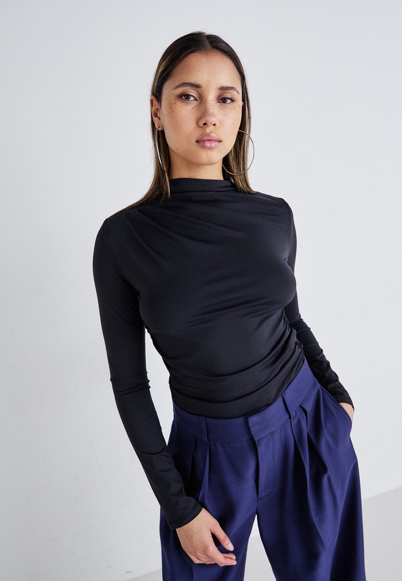 Gina Tricot LONG SLEEVE - Longsleeve - black/zwart - Zalando.nl