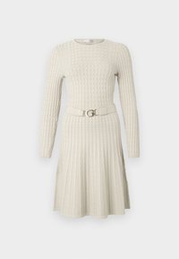 Guess CABLE BELTED HANA DRESS - Robe pull - light oak/marron - ZALANDO