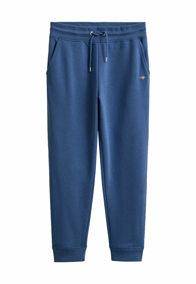 GANT REG SHIELD - Tracksuit bottoms - vintage blue/blue-grey - Zalando