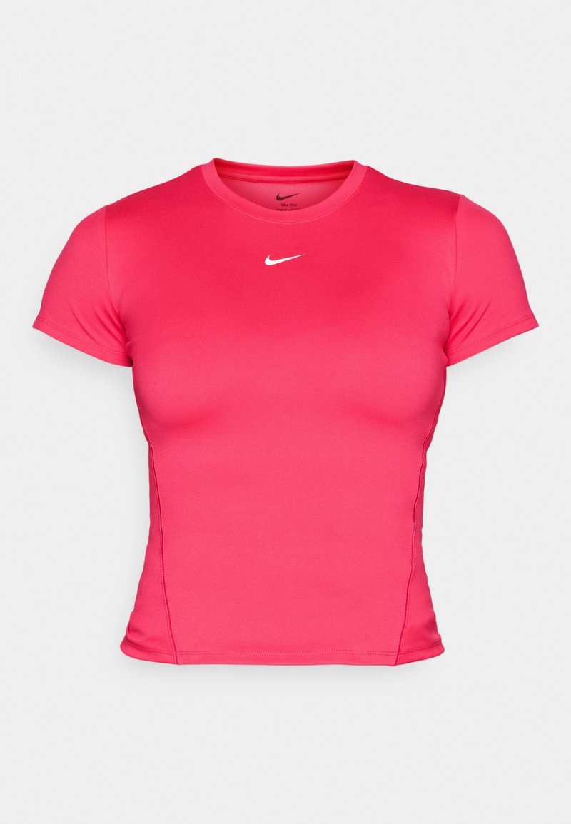Nike Performance ONE TOP - Sports T-shirt - rush pink/white/pink ...