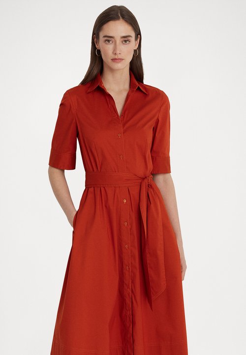 Lauren Ralph Lauren BRYGITKA SHORT SLEEVE DAY DRESS - Jurk - lighthouse navy/blauw - Zalando.be