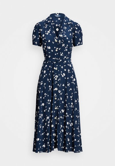 Polo Ralph Lauren DAGANI SHORT SLEEVE DAY DRESS - Vardagsklänning - mint floral/flerfärgad ...