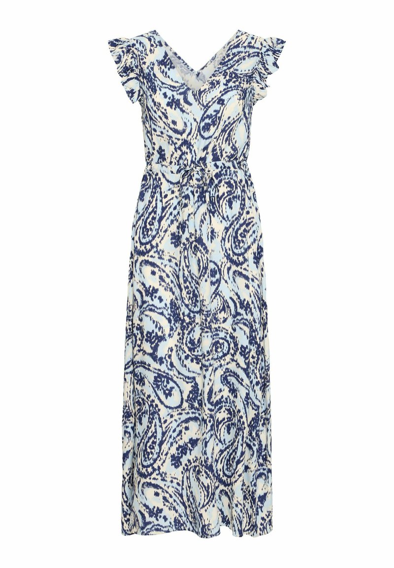 b.young BYMM SHORT - Vestito lungo - blue paisley/blu - Zalando.it