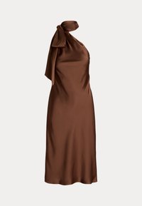 Lauren Ralph Lauren SATIN CHARMEUSE TIE NECK COCKTAIL DRESS - Robe de ...