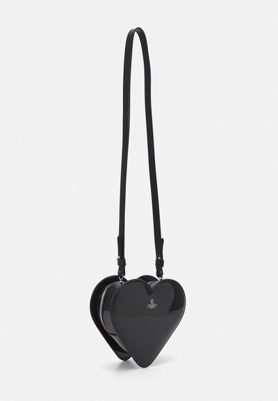Vivienne Westwood JOSEPHINE HEART CROSSBODY - Sac bandoulière - black/noir - ZALANDO.CH