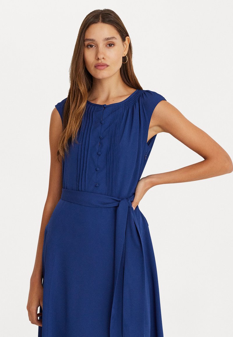 Lauren Ralph Lauren JILLEAH SHORT SLEEVE DAY DRESS - Jurk - indigo sail/blauw - Zalando.be