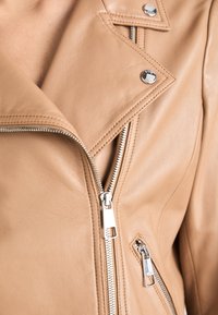 BOSS SAMELI - Lederjacke - light pastel brown/braun - Zalando.at