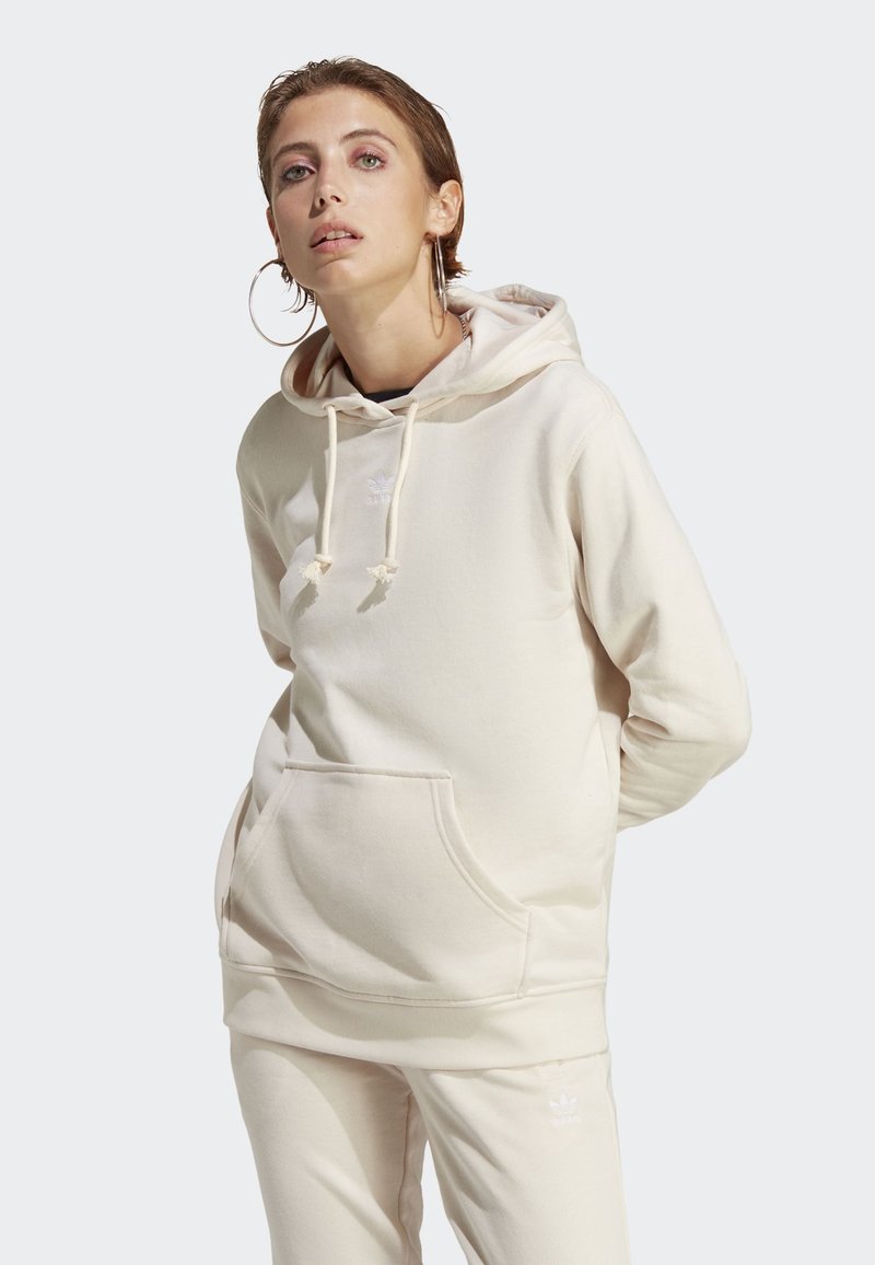 adidas Originals COLOR ESSENTIALS - Mikina s kapucí - white/béžová ...