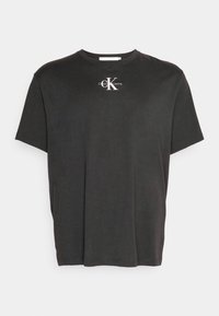 Calvin Klein Jeans Plus MONOLOGO TEE - Camiseta básica - black/negro - Zalando.es