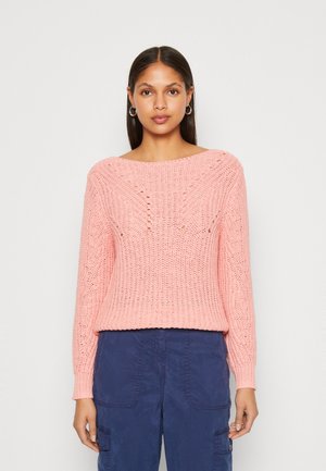 Guess OFF SHOULDER MEGAN - Strickpullover - rose/rosa - Zalando.ch