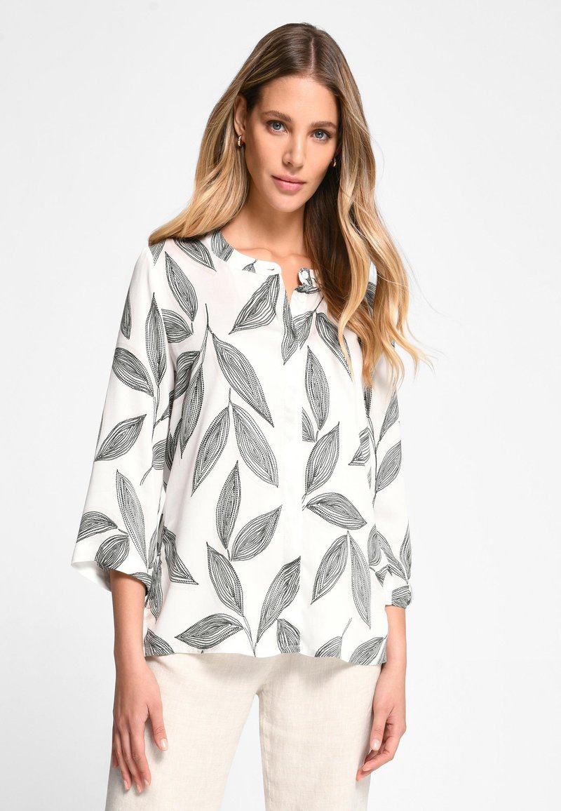PETER HAHN Button-down blouse - ecru/white - Zalando