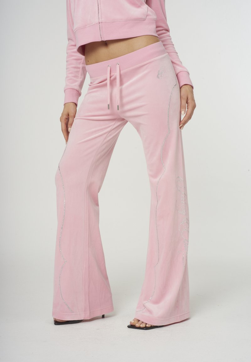 Juicy Couture WESTERN LAYLA - Teplákové kalhoty - candy pink/růžová ...