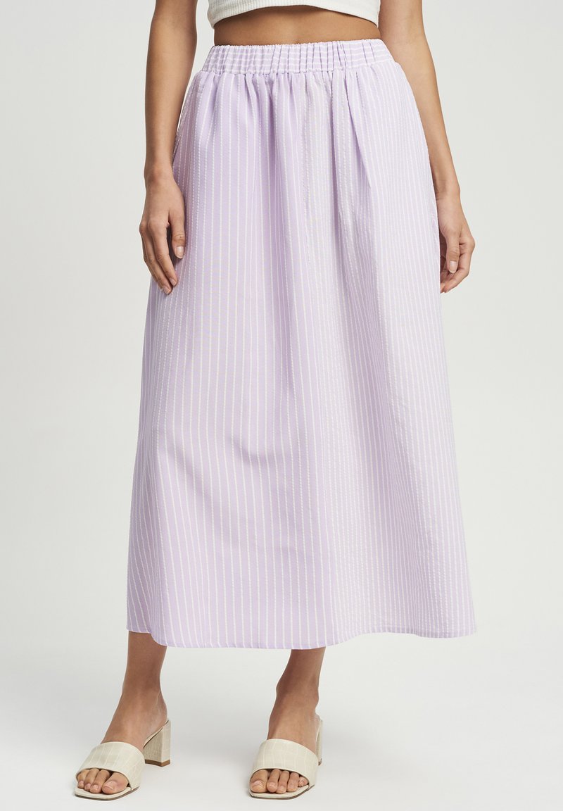 CALLI MAYA - A-line skirt - lilac stripe/lilac - Zalando.ie