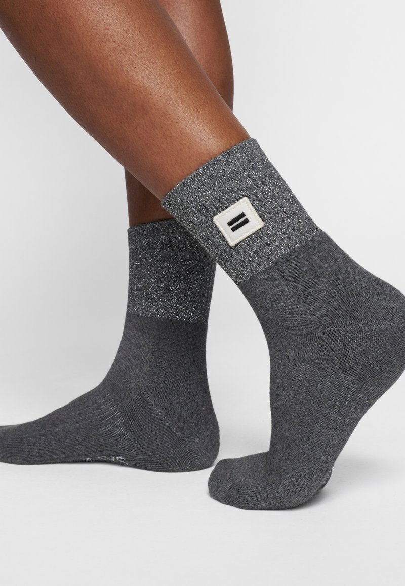 10DAYS ACCESSORIES SHORT PATCH - Calze - antra melee/grigio scuro ...
