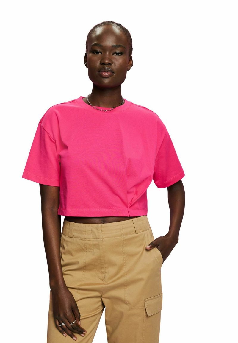 Esprit Collection T-Shirt basic - pink fuchsia/pink meliert - Zalando.de