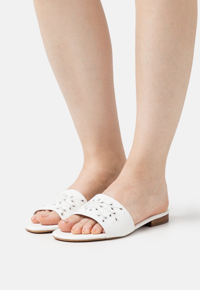 Lauren Ralph Lauren ANDEE EYLT SANDALS SLIDE - Pantofle - snow white ...