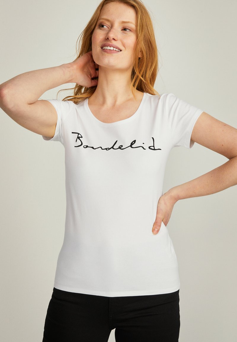 BONDELID LINNEA LOGO - Printtipaita - white/valkoinen - Zalando.fi