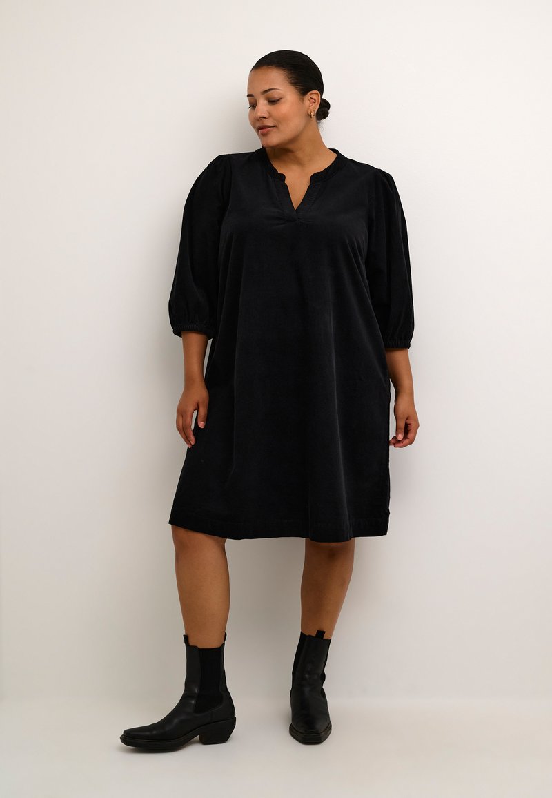 Kaffe Curve LINE - Sukienka letnia/czarny melanż - Zalando.pl