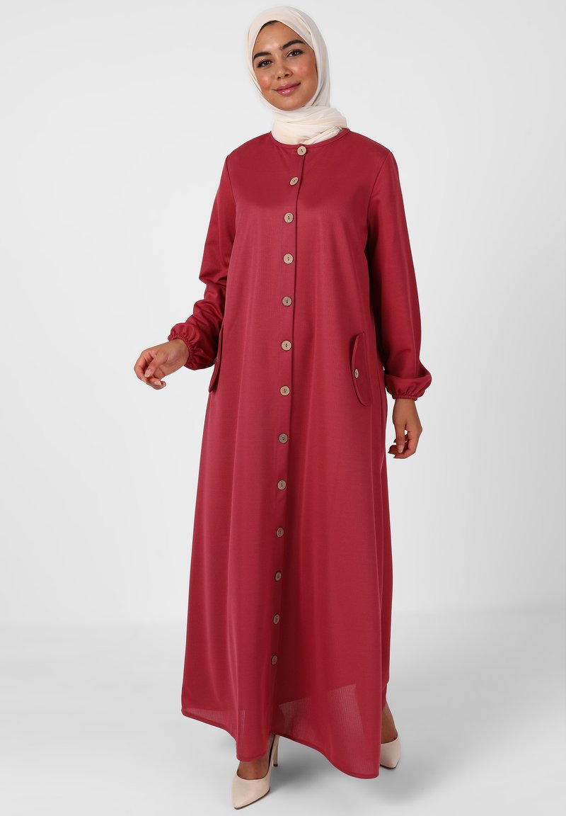 Modanisa CREW NECK ABAYA TAVIN - Maxi dress - pink - Zalando.ie