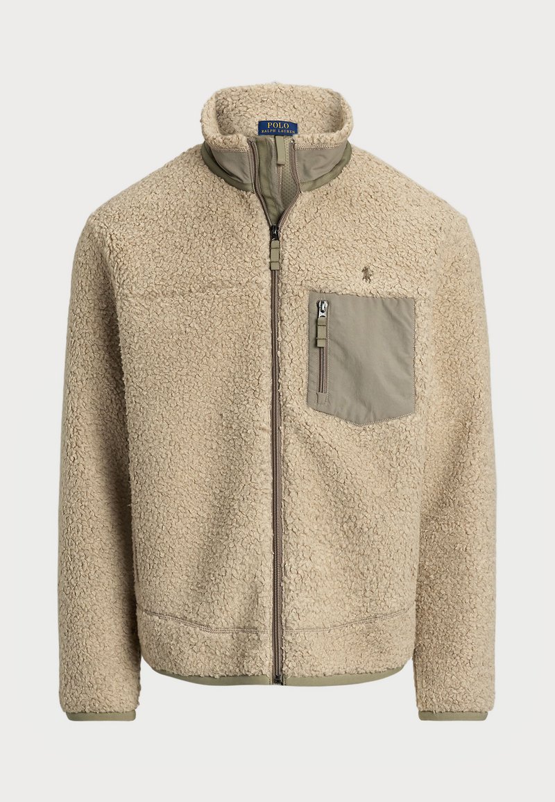 Polo Ralph Lauren Fleece jacket - beige - Zalando.co.uk
