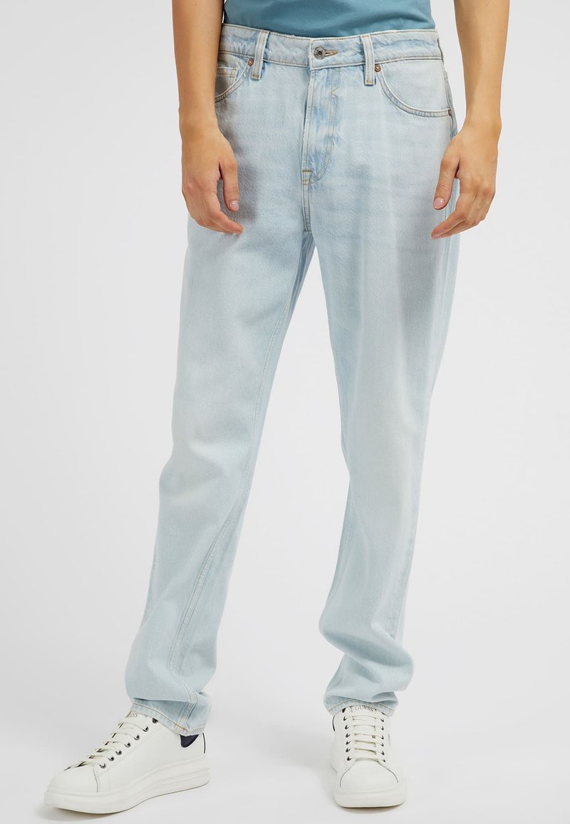 Guess Jeans Straight Leg Himmelblau Hellblau Zalando De