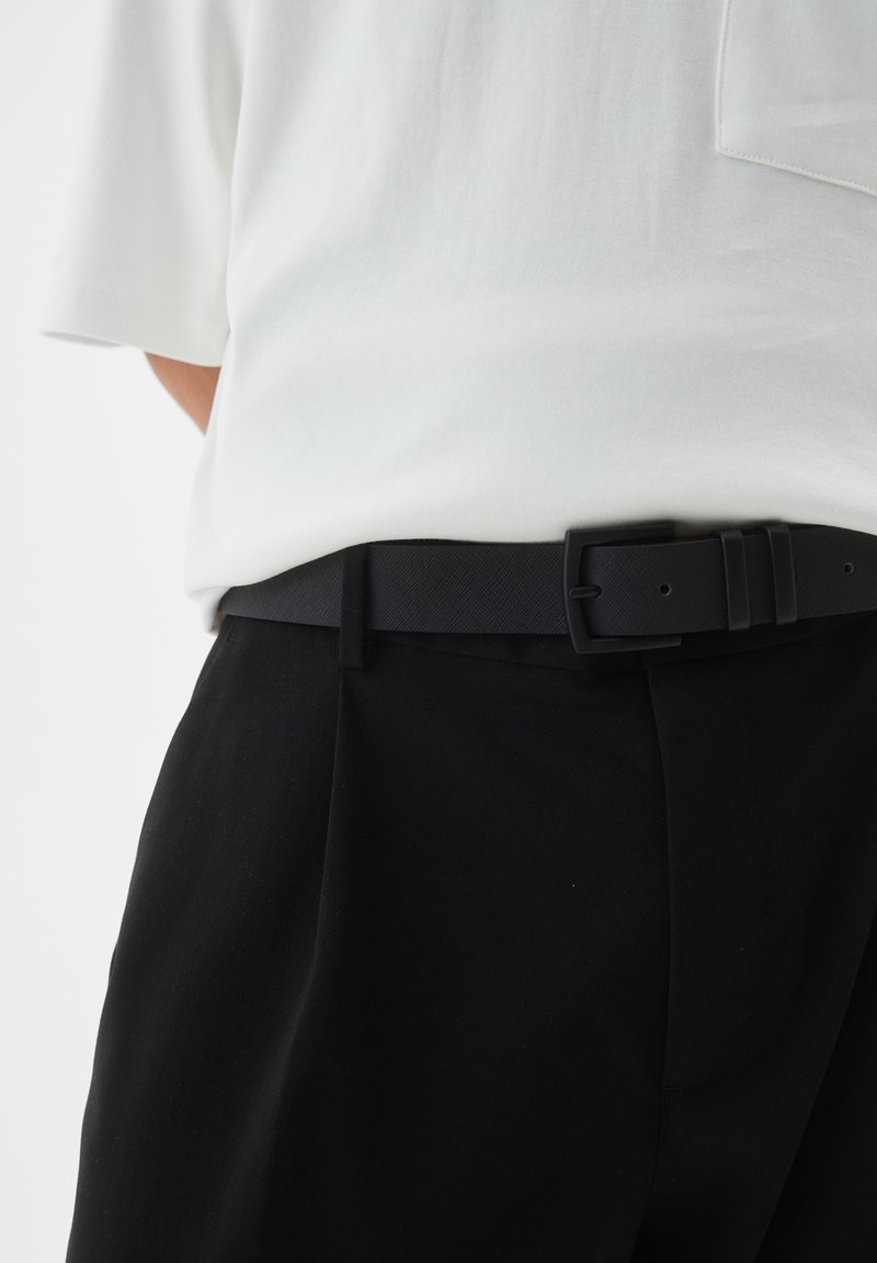 PULL&BEAR EFFECT DOUBLE BUCKLE - Belt - black - Zalando.de