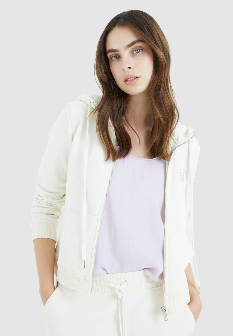 Marc Aurel Sweatjacke - milk varied/weiß - Zalando.de