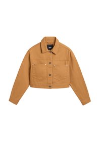 Vans CROP - Denim jacket - brown sugar/brown - Zalando.ie