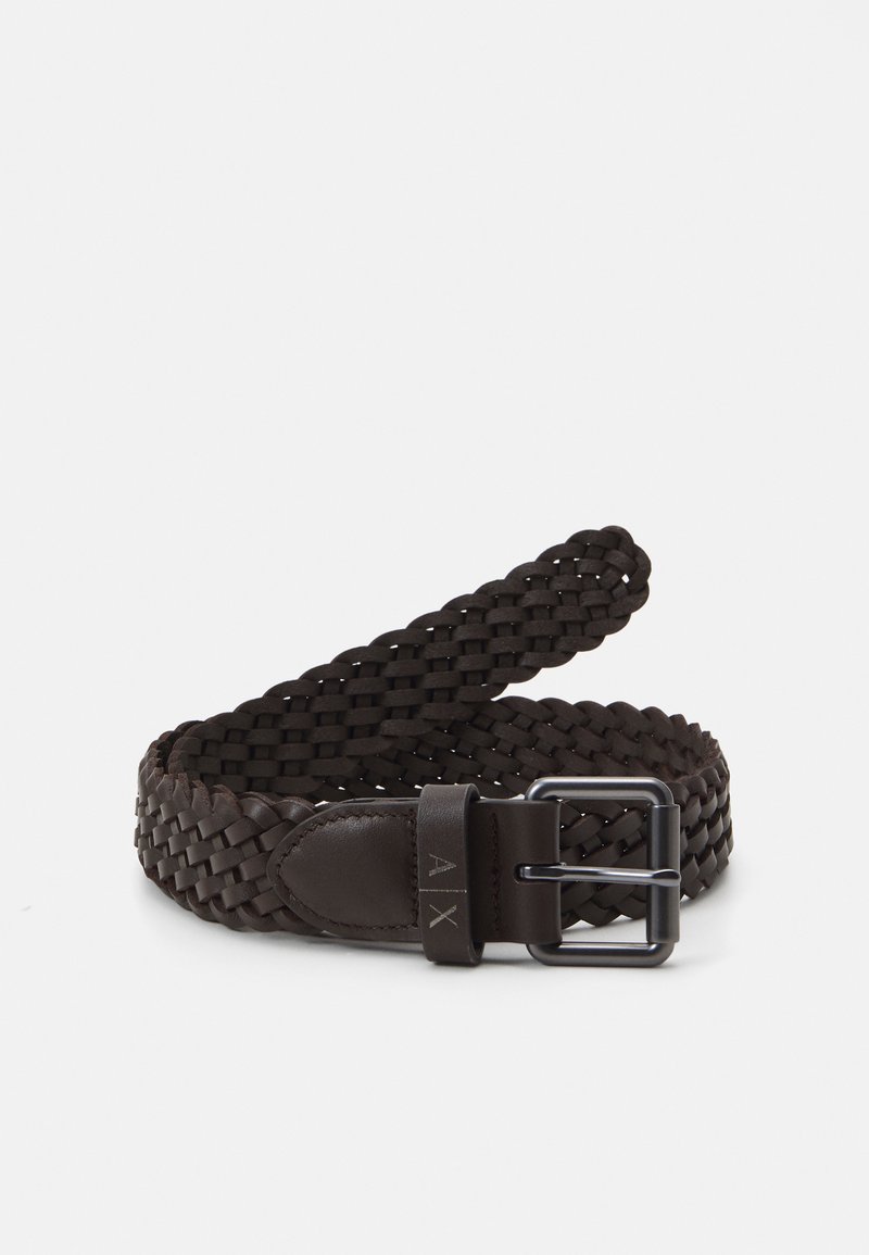 Armani Exchange BELT UNISEX - Pásek - moro/dark brown/černá - Zalando.cz