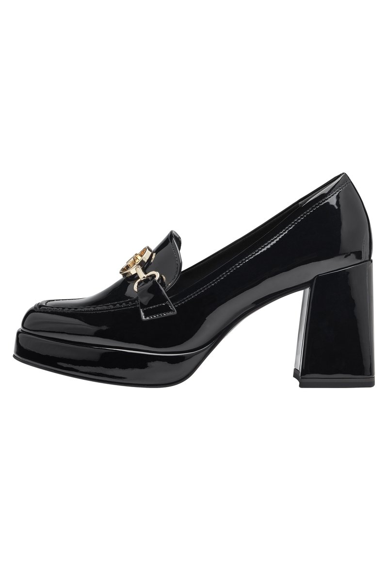 Tamaris Slip-ins - black patent/svart - Zalando.se