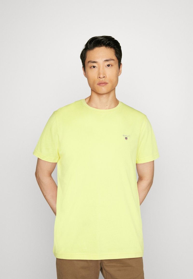 GANT ORIGINAL - Basic T-shirt - clear yellow/yellow - Zalando.co.uk