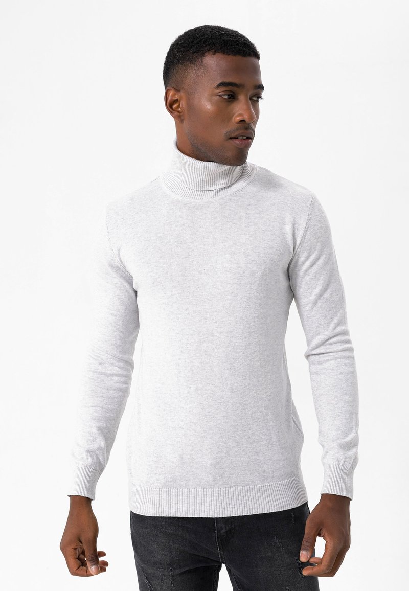 Felix Hardy BASIC TURTLE NECK - Jersey de punto - light grey/gris claro - Zalando.es