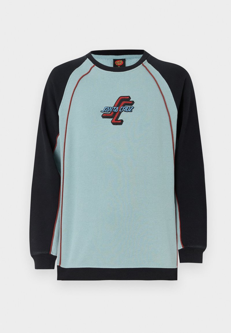 Santa Cruz TEAM CREW UNISEX - Felpa - stone blue/black/nero - Zalando.it