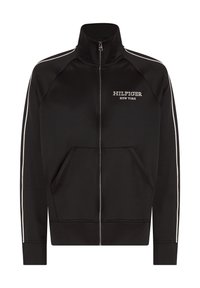Tommy Hilfiger MONOTYPE TRACK ZIP THROUGH - Training jacket - black ...