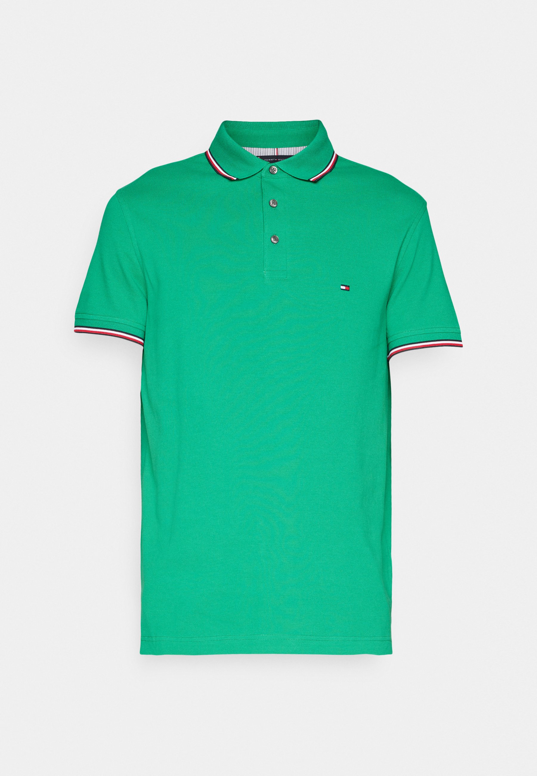 Tommy Hilfiger TIPPED SLIM Poloshirt olympic green grun Zalando