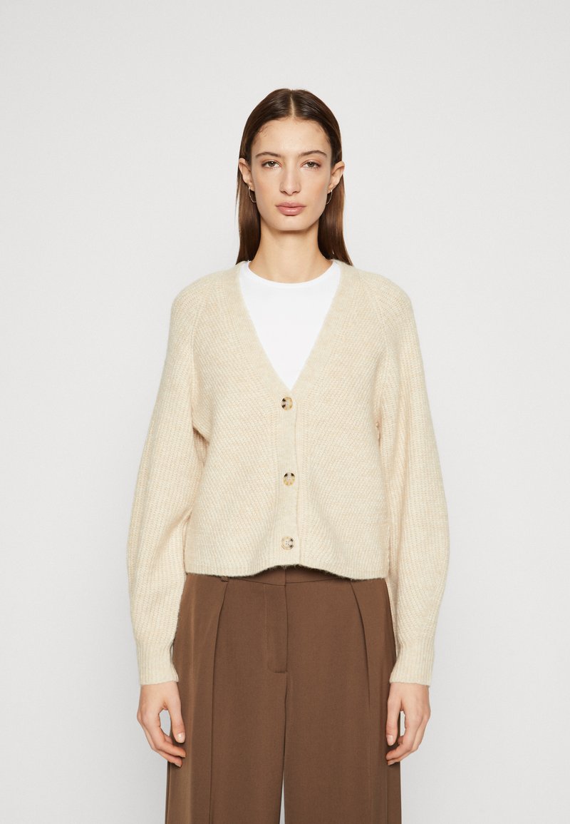 MSCH Copenhagen PEGGY CARDIGAN - Cardigan - oatmeal melange/beige ...
