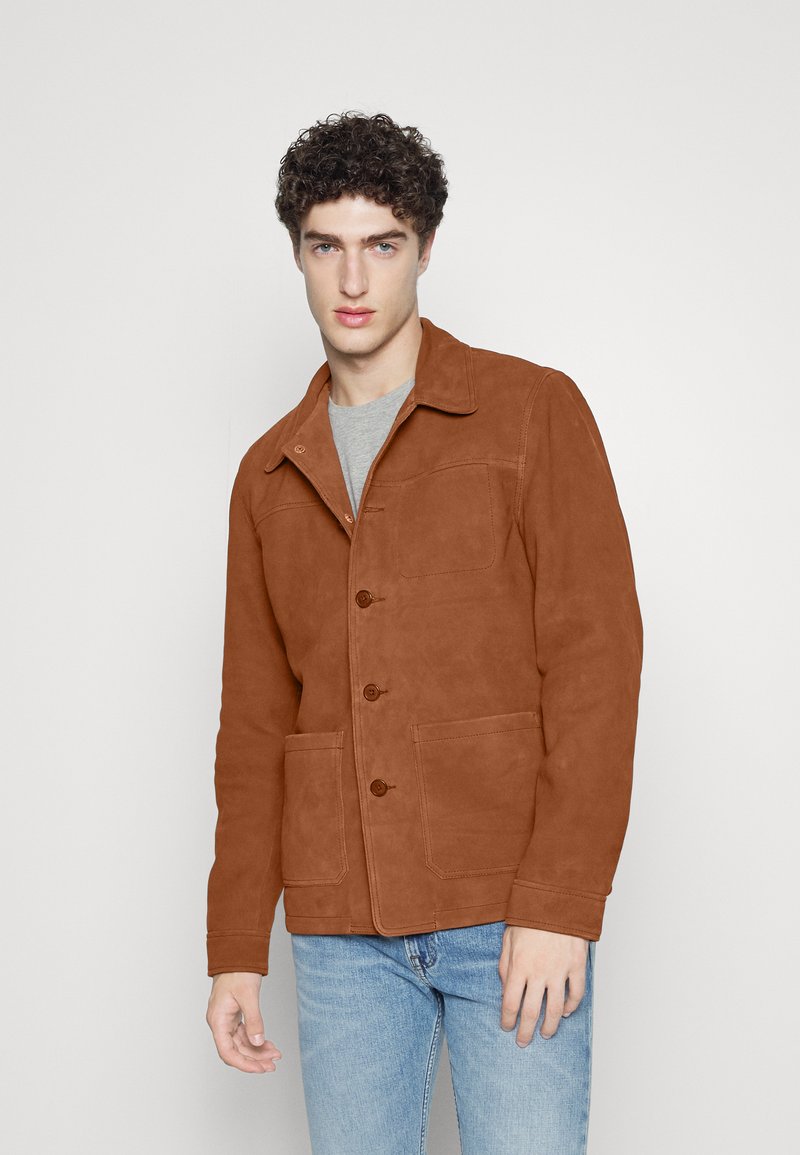 Schott TENNESSEE - Leather jacket - cognac - Zalando.de