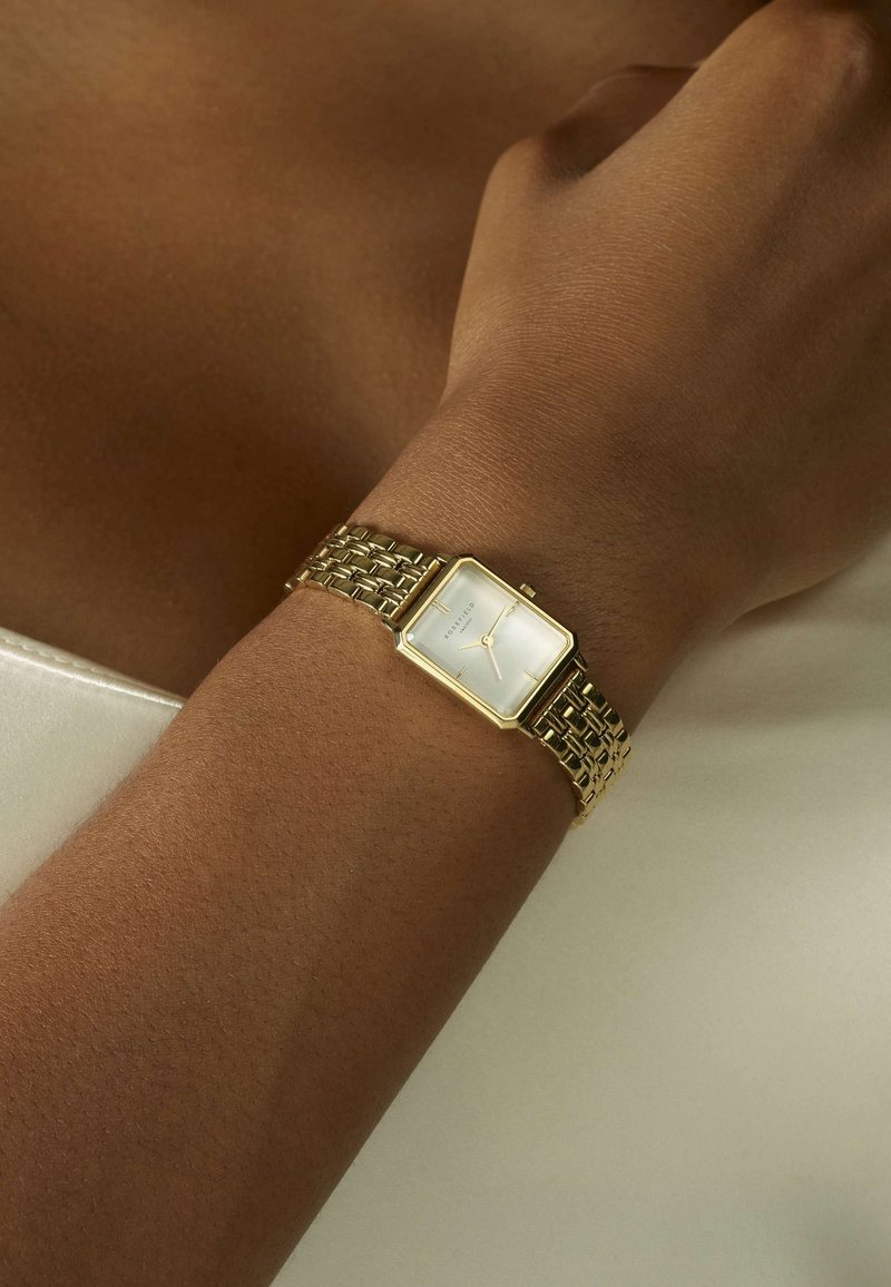 Rosefield OCTAGON XS - Klocka - gold-coloured/vit - Zalando.se
