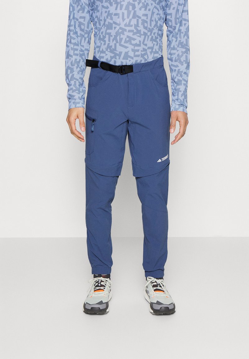 Adidas Terrex TERREX UTILITAS ZIP OFF - Trousers - steel/blue - Zalando.ie