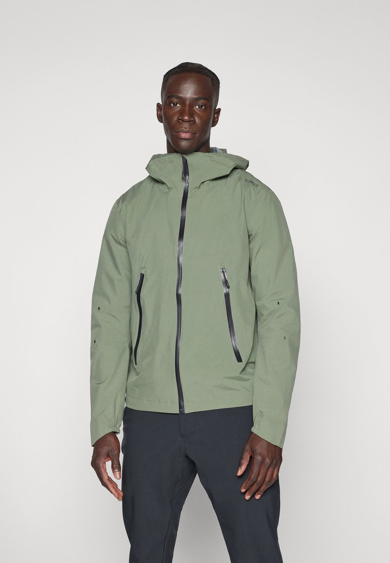 Cmp Man Jacket Fix Hood Hardshelljacke Salvia Hellgrün Zalando At