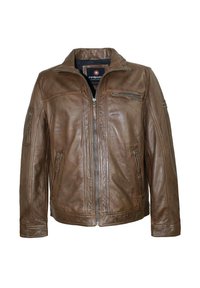 Redpoint BRICE - Lederjacke - mittelbraun/braun - Zalando.de