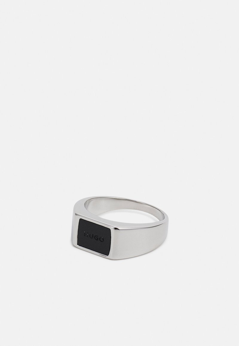 HUGO UNISEX - Ring - black - Zalando.co.uk