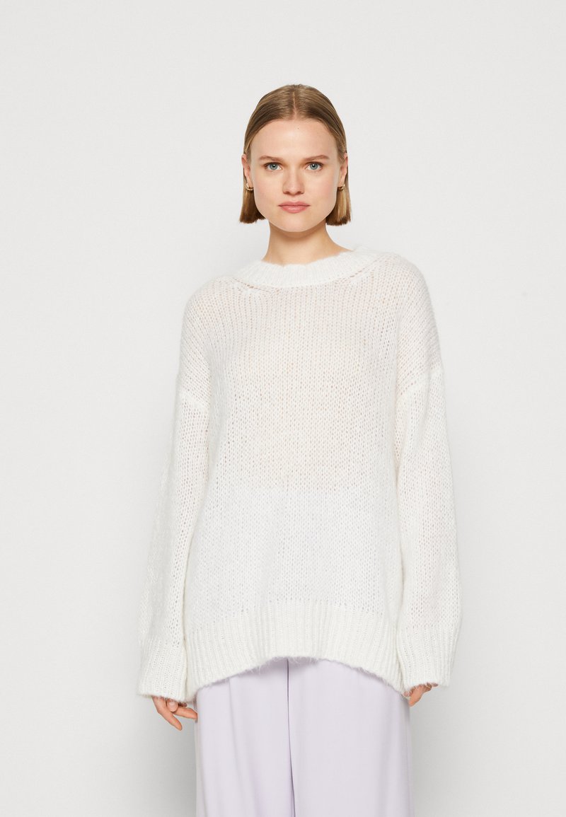 Samsøe Samsøe SARAH CREW NECK - Jumper - white - Zalando.ie