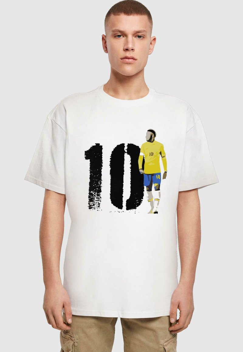 Merchcode MÄNNER PLAYER 5 HEAVY - T-shirts print - white/hvid - Zalando.dk